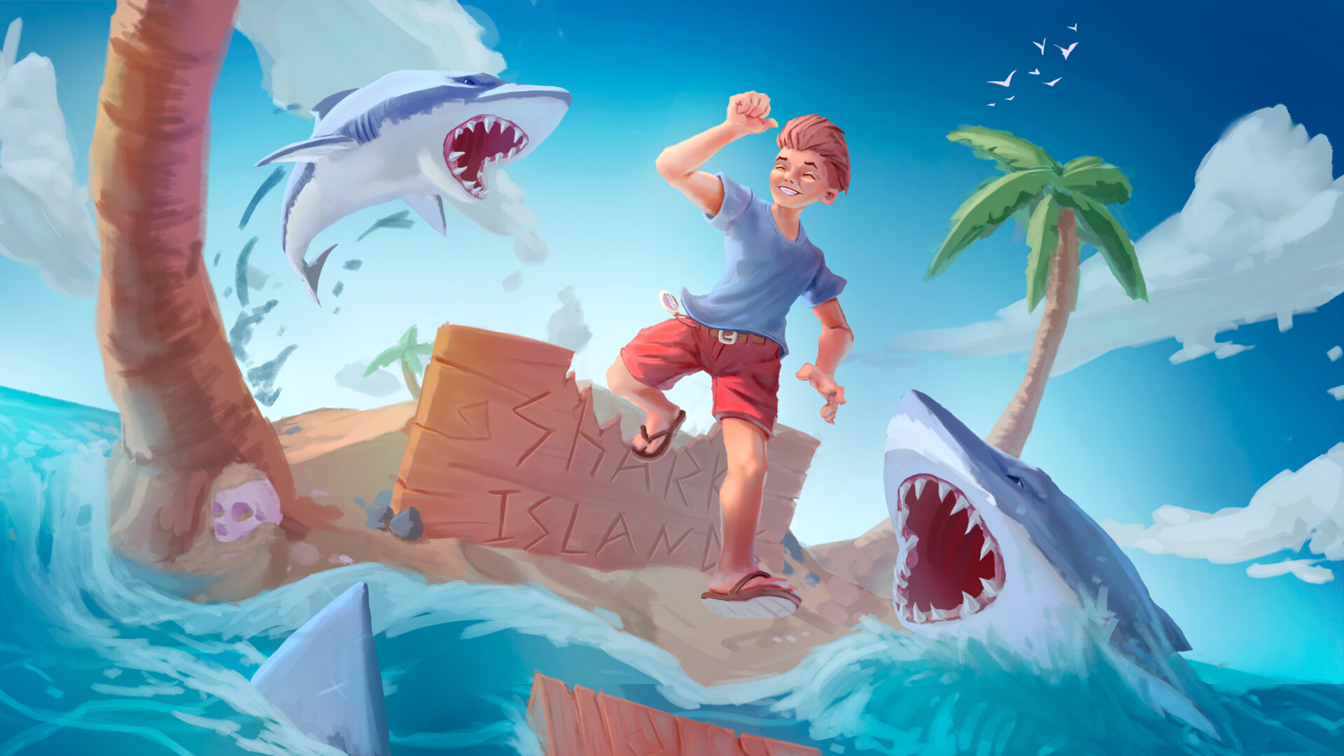 ArtStation - Shark Islands - Game Jam