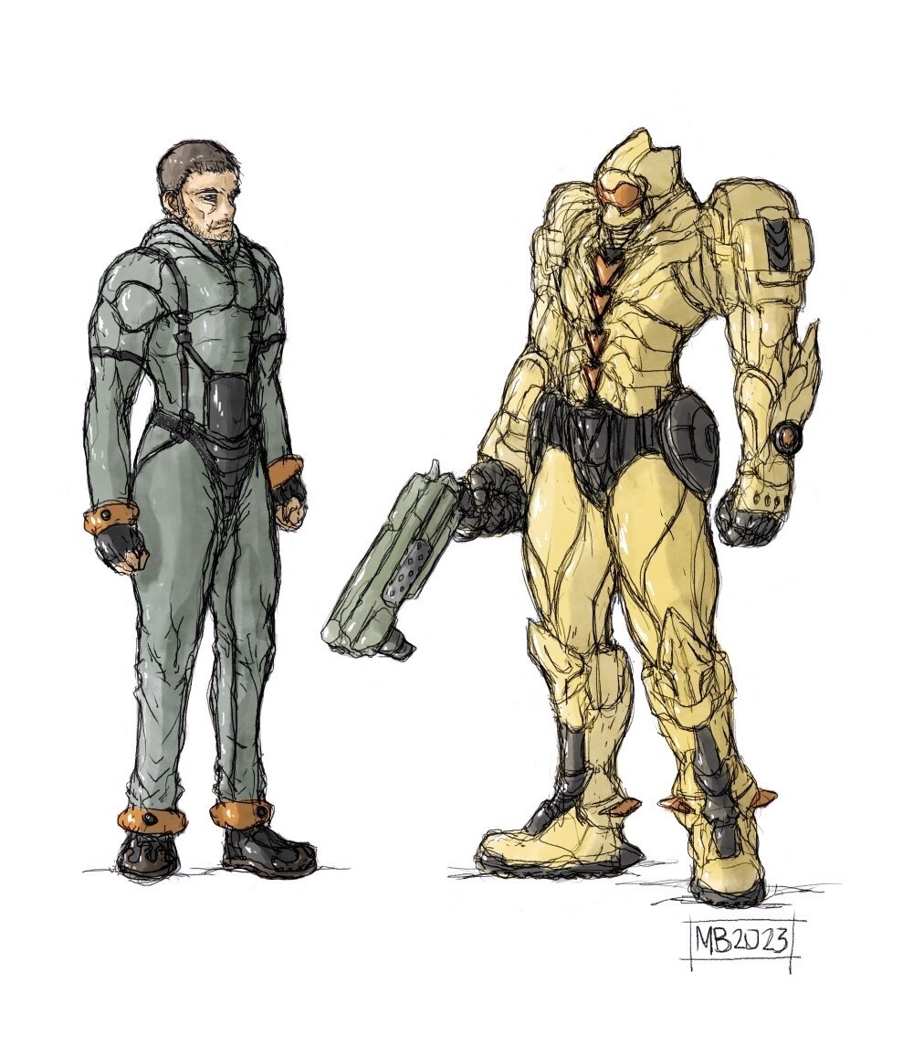 ArtStation - Combat Suit