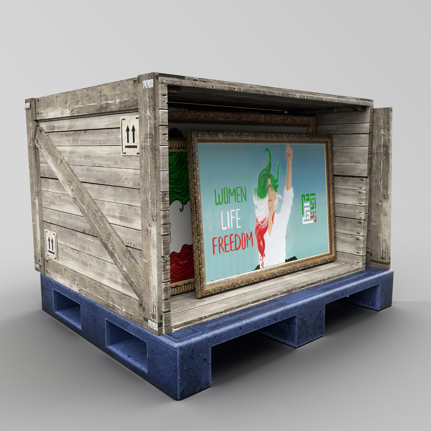 ArtStation - Art Crate (Low Poly)