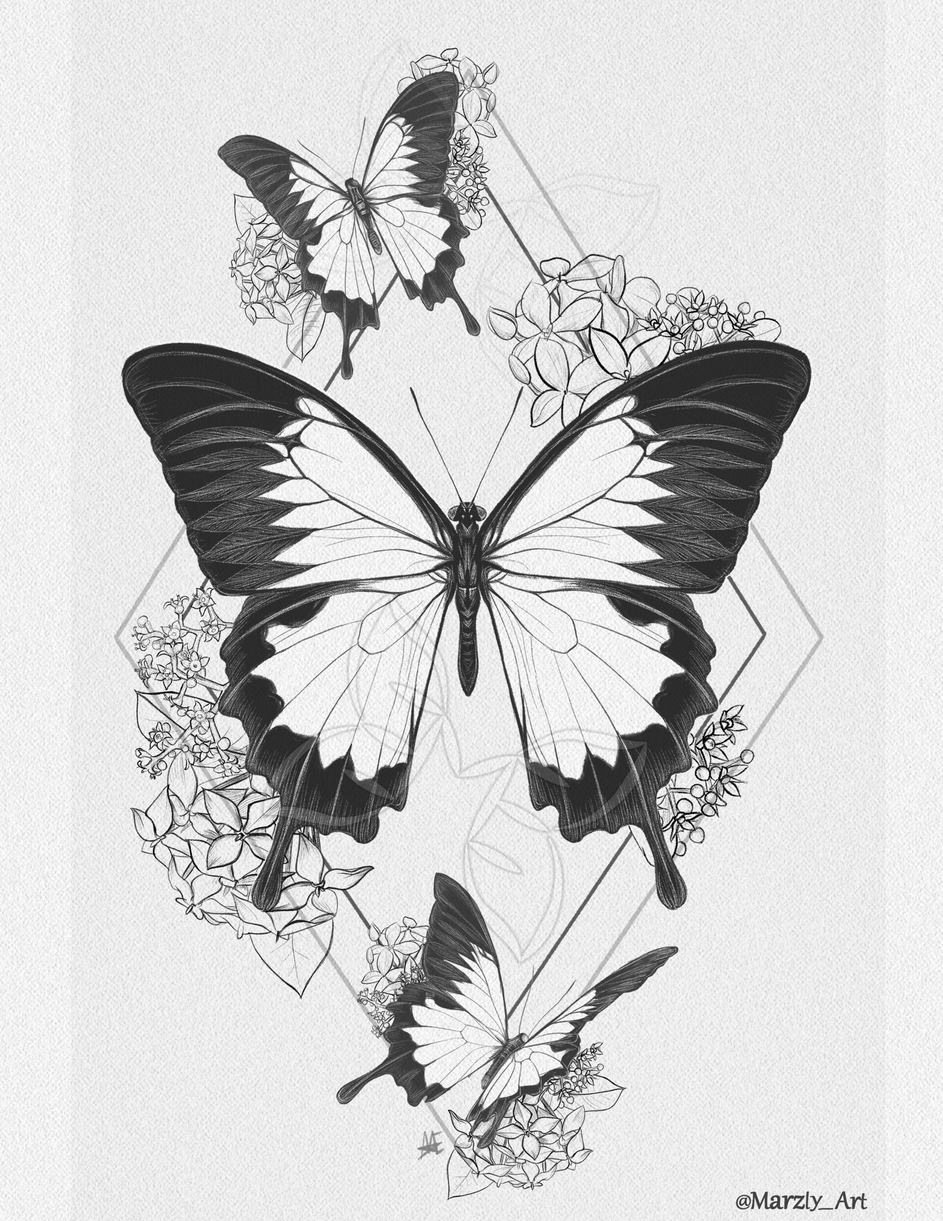 ulysses butterfly tattoo design