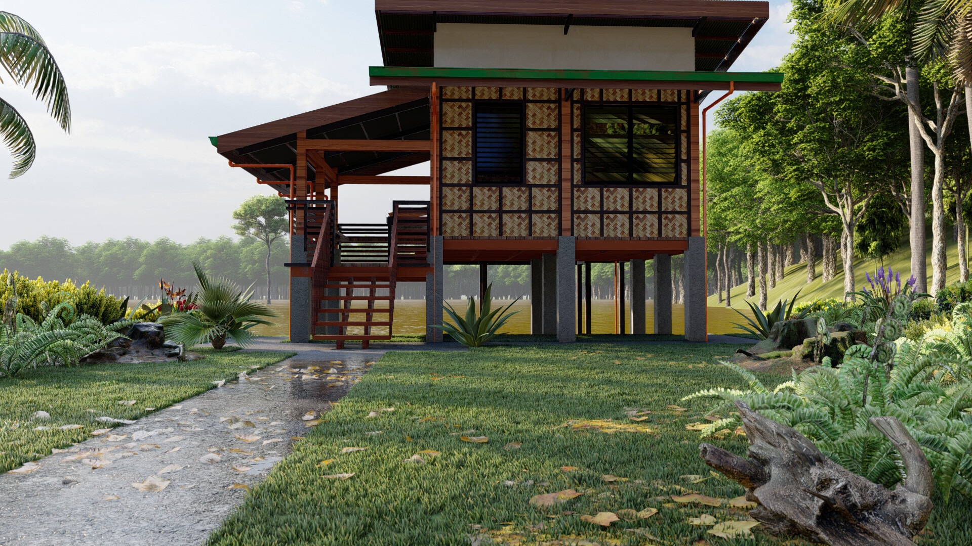 ArtStation - Tropical Home Design