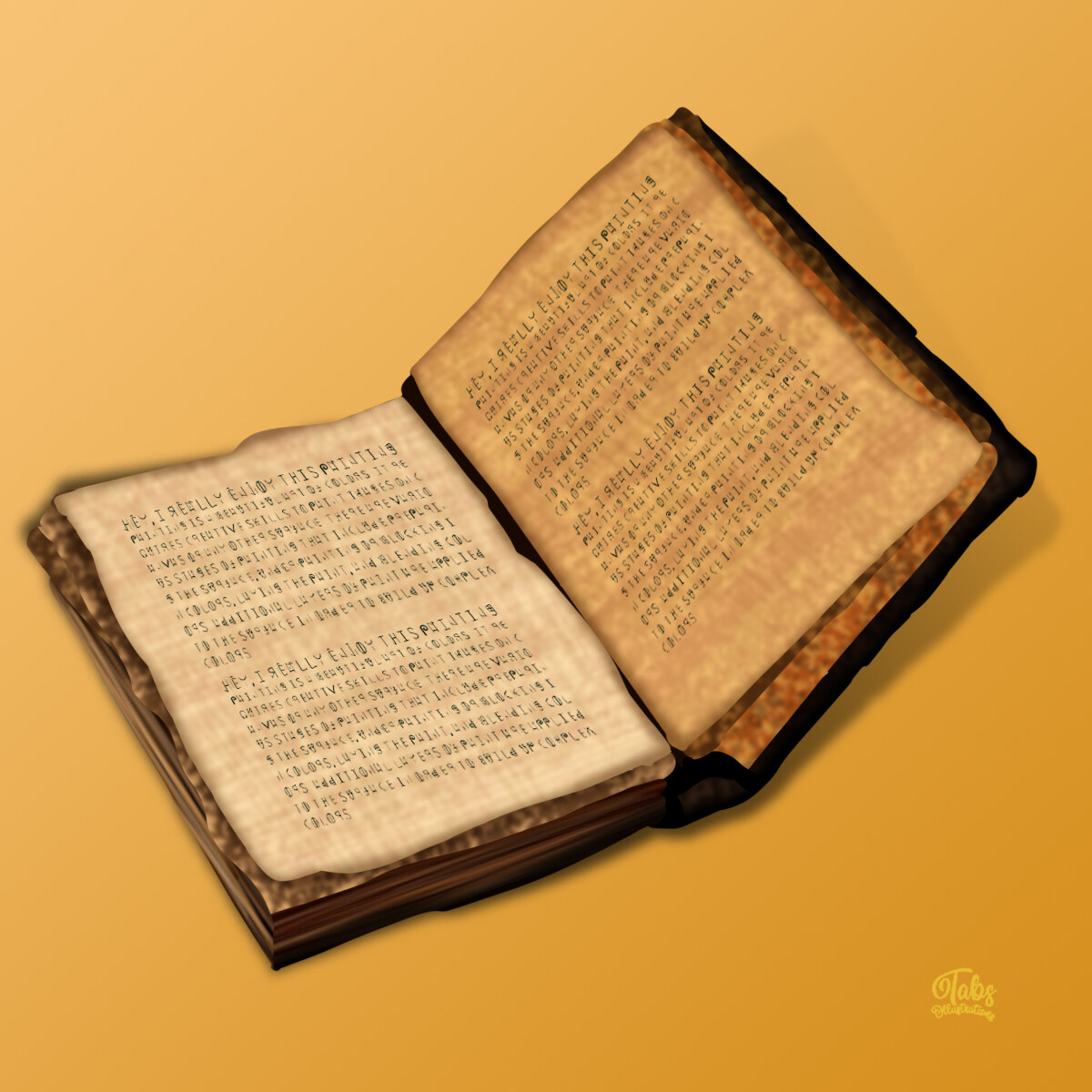 ArtStation - Papyrus Codex Illustration