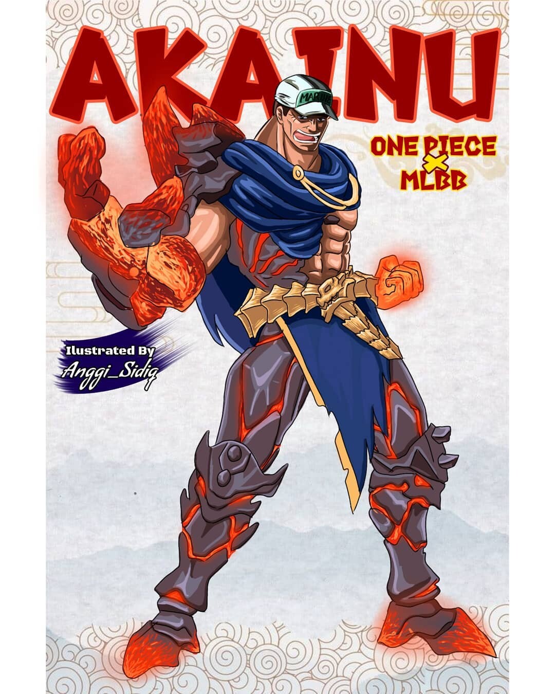 ArtStation - Fanart Aldous X Akainu ( MLBB X One Piece )