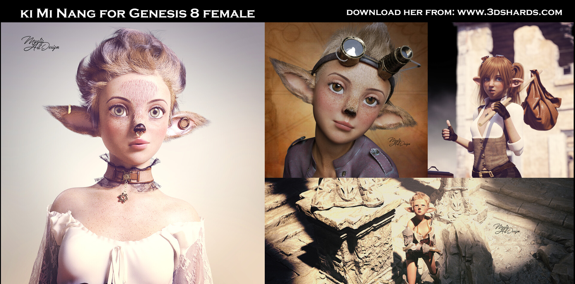 ArtStation - Ki Mi Nang for Genesis 8 Female (Daz Studio)