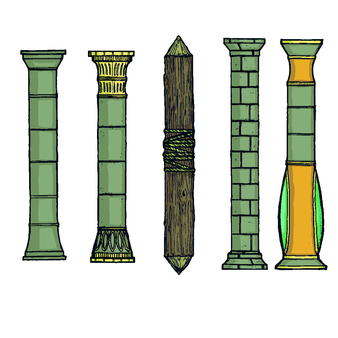 ArtStation - 2D Concept Colonne JPG&SVG