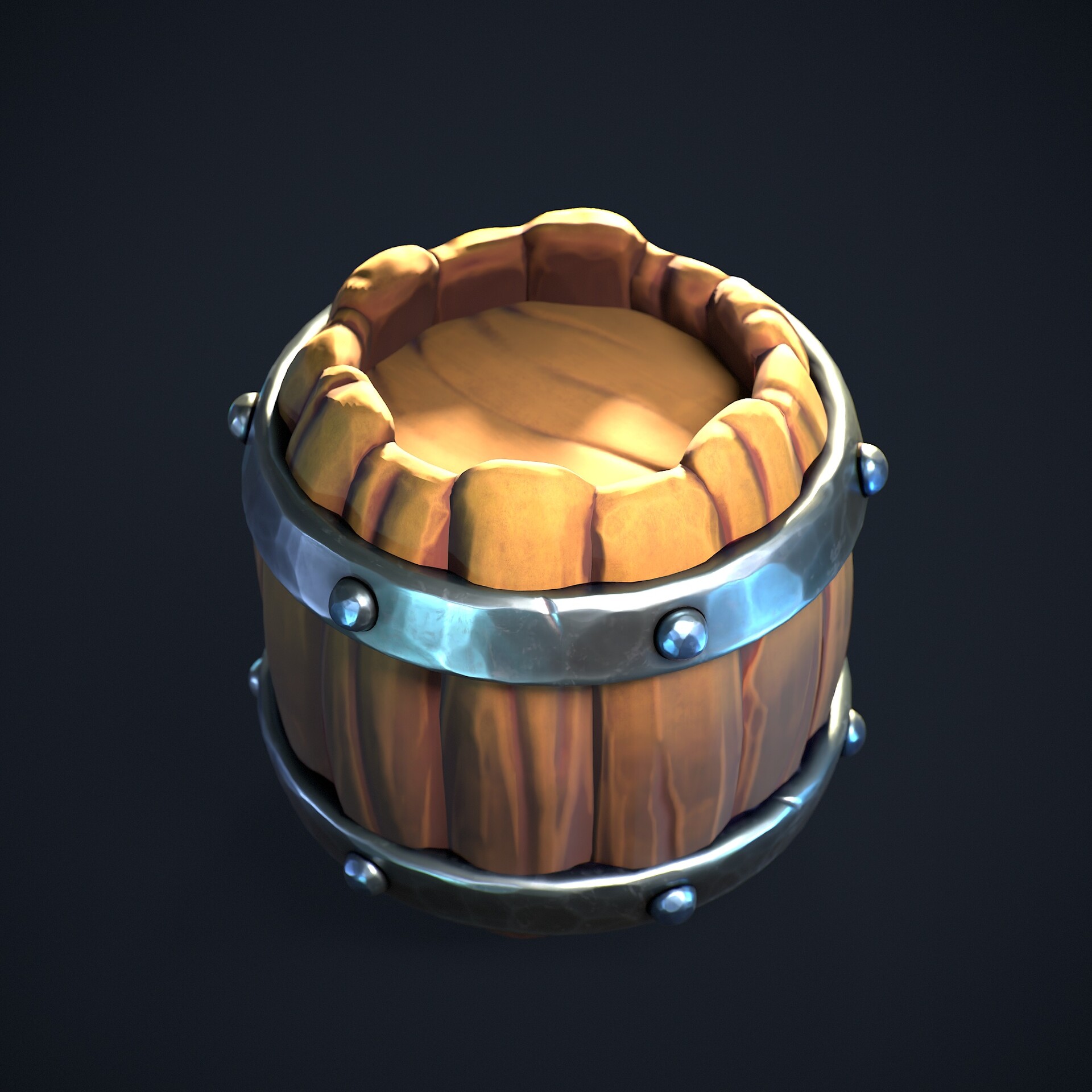 ArtStation - Stylized Barrel