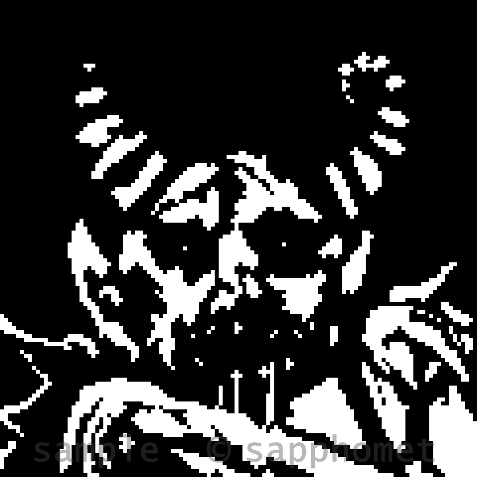 ArtStation - Some B\W Pixel Portraits