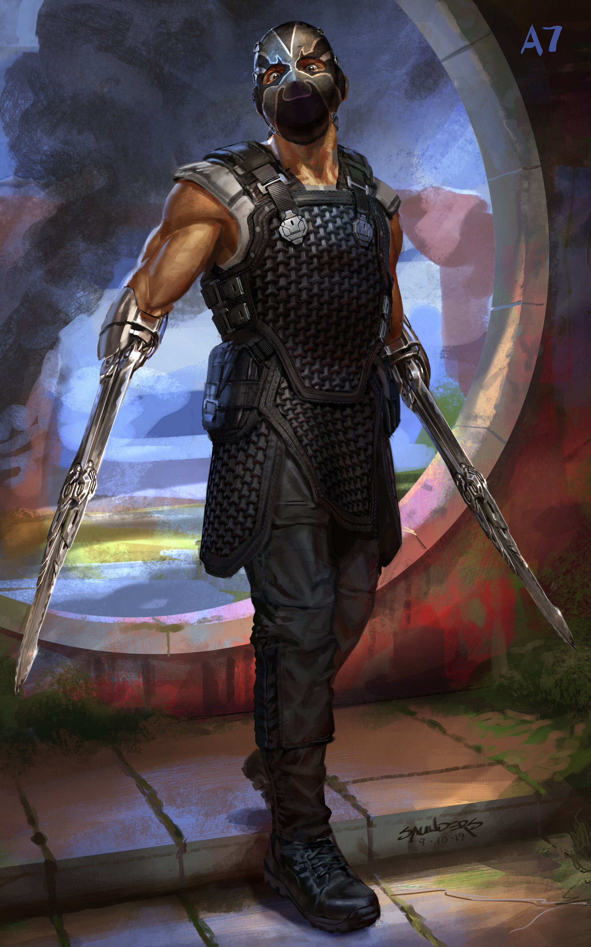 Phil Saunders - Shang-Chi and the Legend of the Ten Rings: Alternate Razorfist Concept (2019)