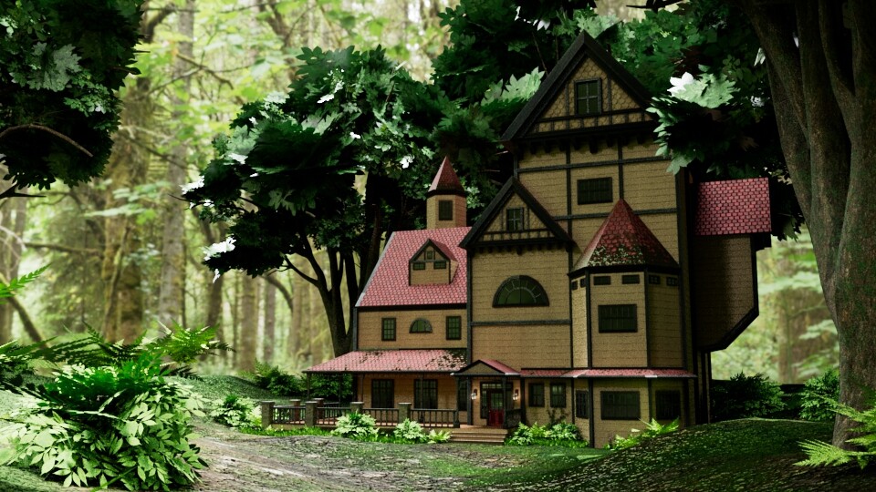 ArtStation - House in the Woods
