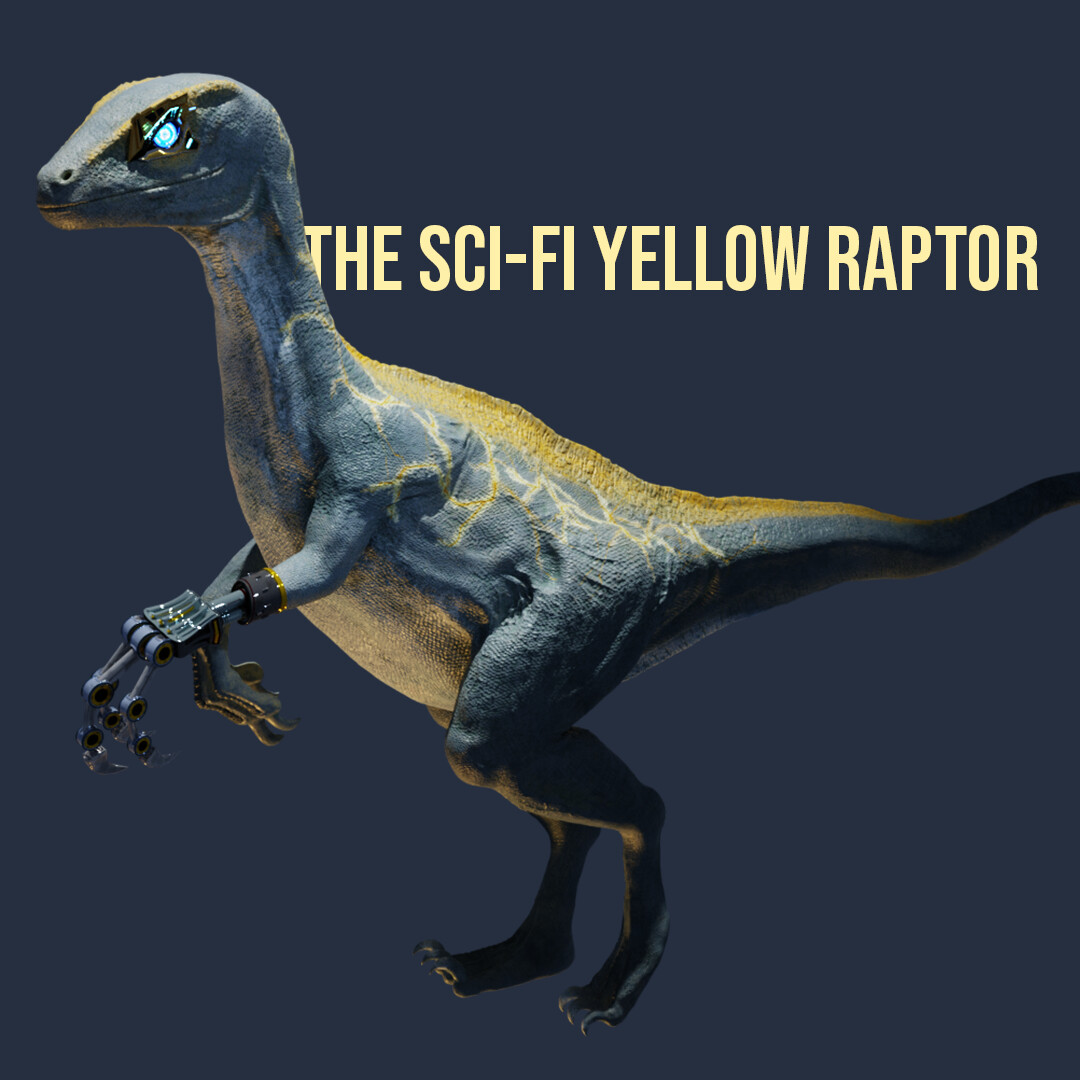 ArtStation - Sci-Fi Yellow Raptor Mascot