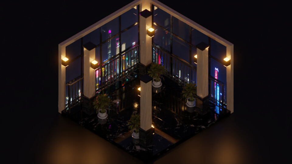 ArtStation - Isometric Room