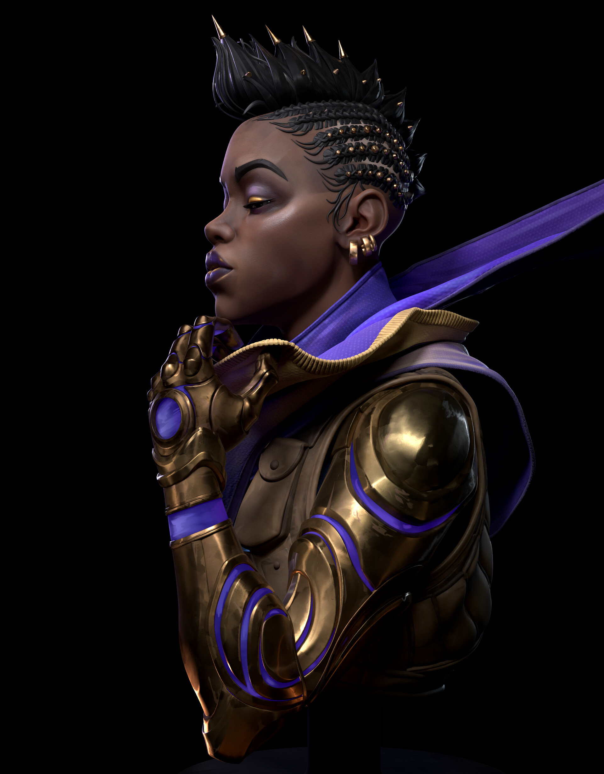 Val Erbuke - Astra - Valorant fanart