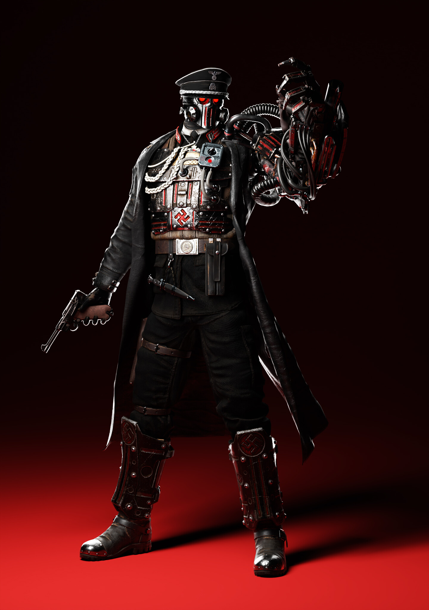 Adel Belloulhi - UBERKOMMANDANT - Wolfenstein Fan Art.