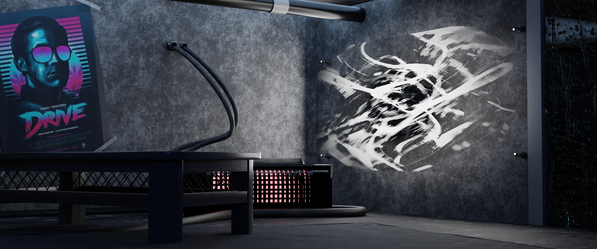 ArtStation - Cyberpunk Loft Scene V2 High Detail