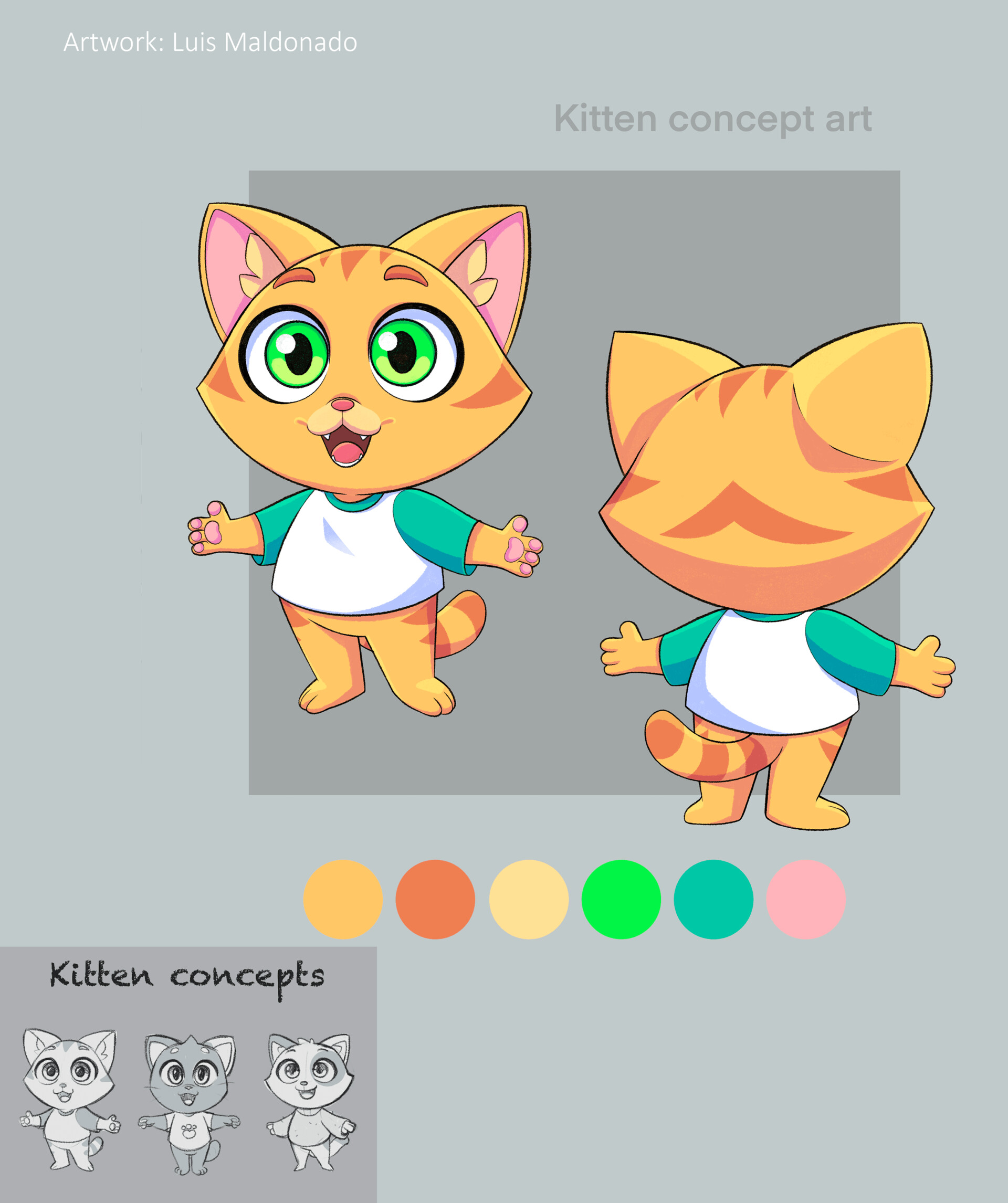 ArtStation - Kitten design for BabyLemon