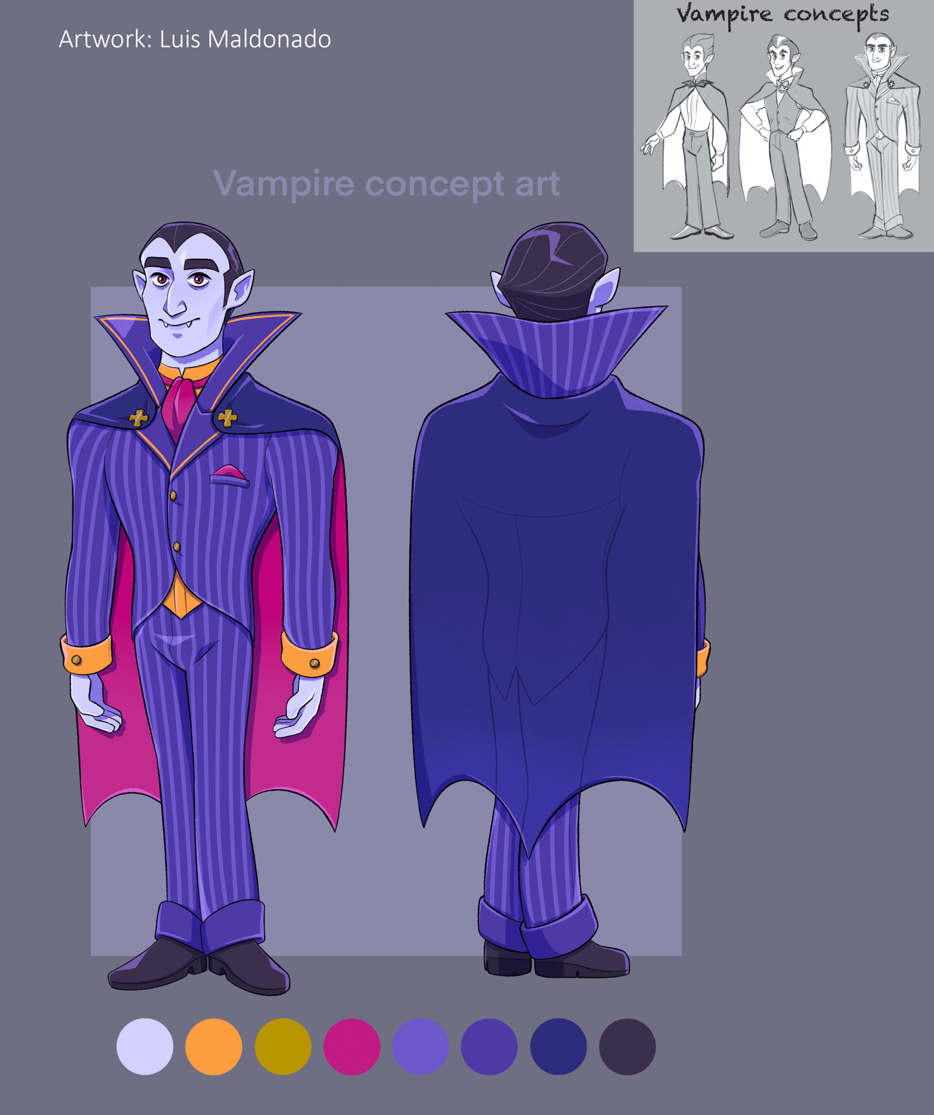 ArtStation - Halloween vampire design for Baby Lemon