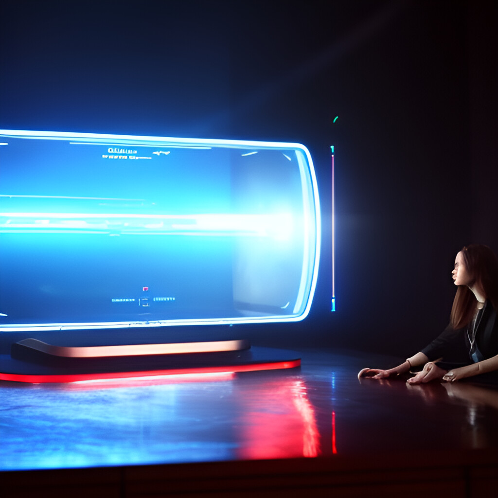 ArtStation - Futuristic Laptop (futuristic transparent LED)