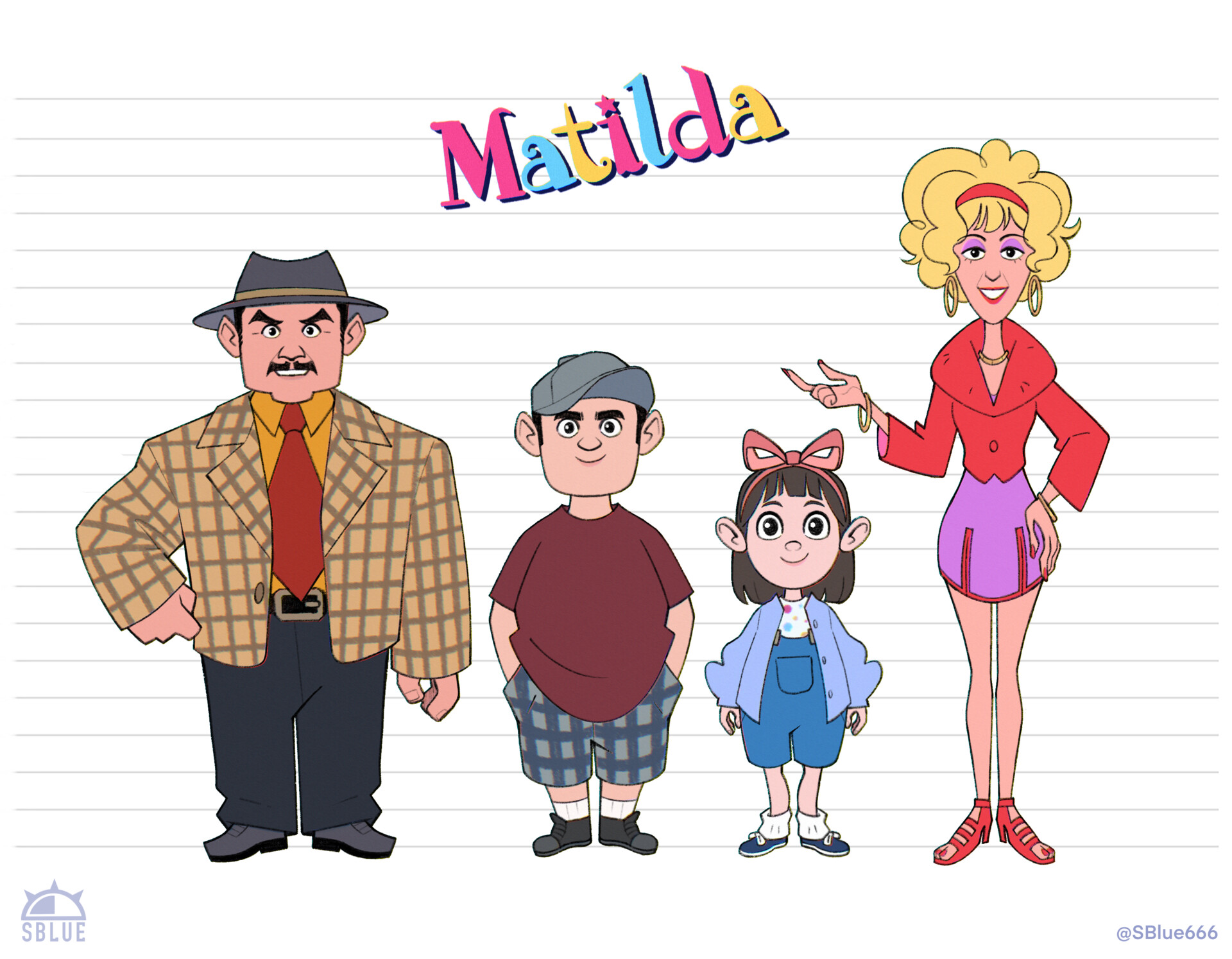 ArtStation - Matilda's family character design