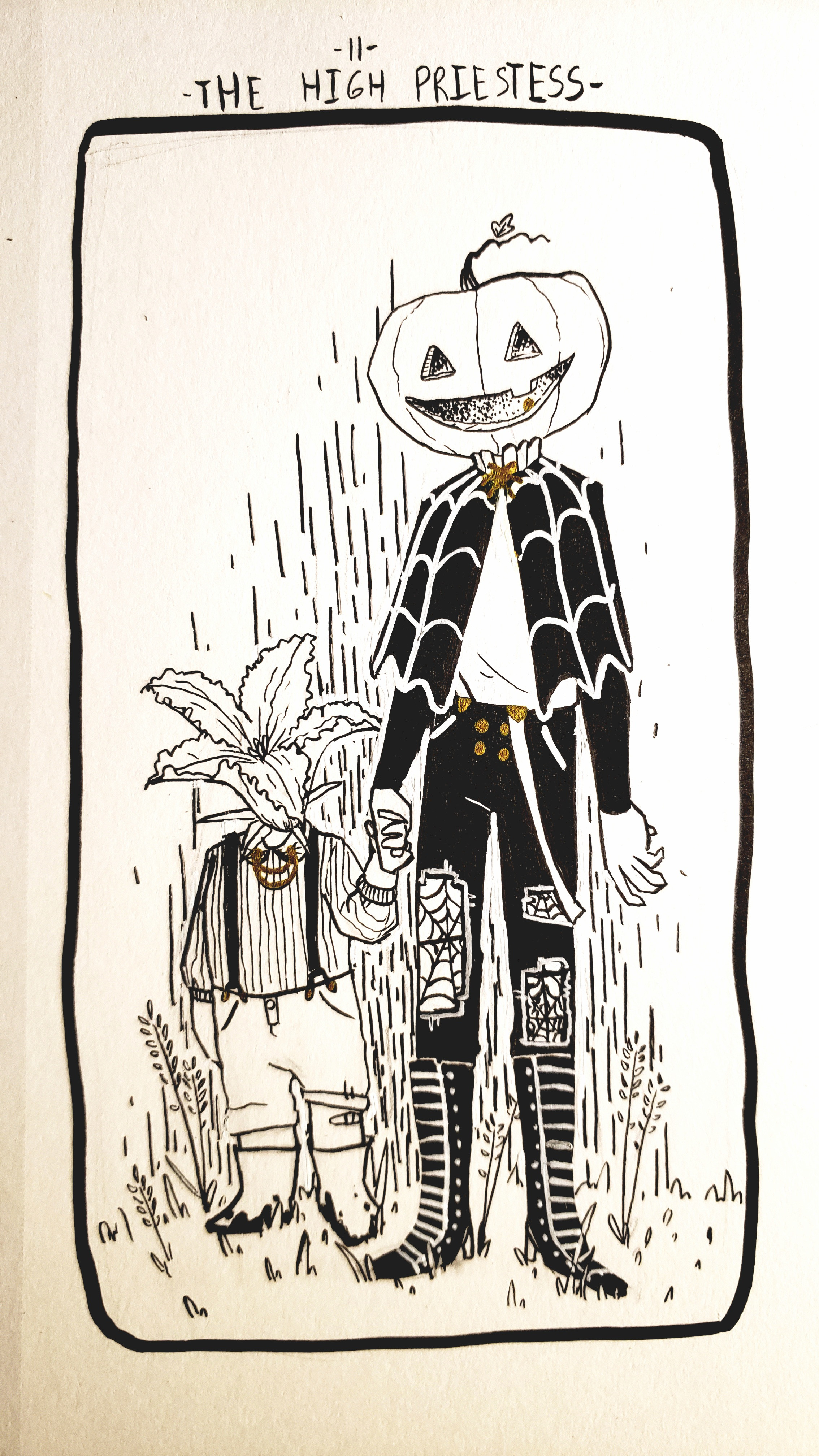 Maya Callaghan - The High Priestess (Inktober)