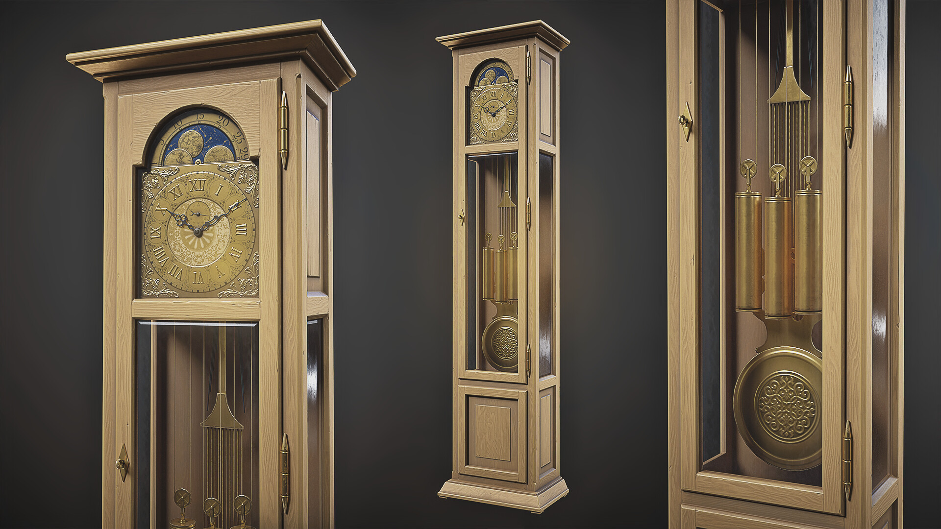 ArtStation - Grandfather Clock