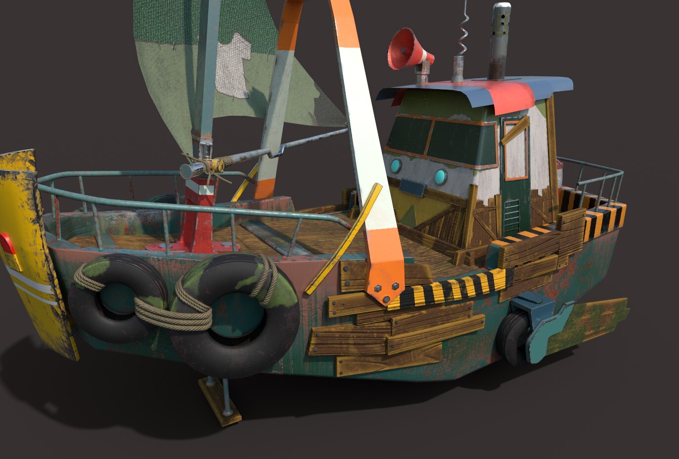 ArtStation - The waste boat