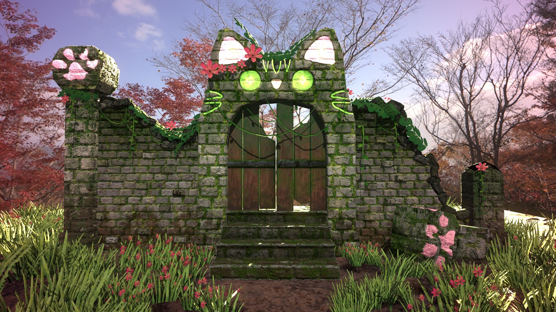 ArtStation - Cat Ruins 3D