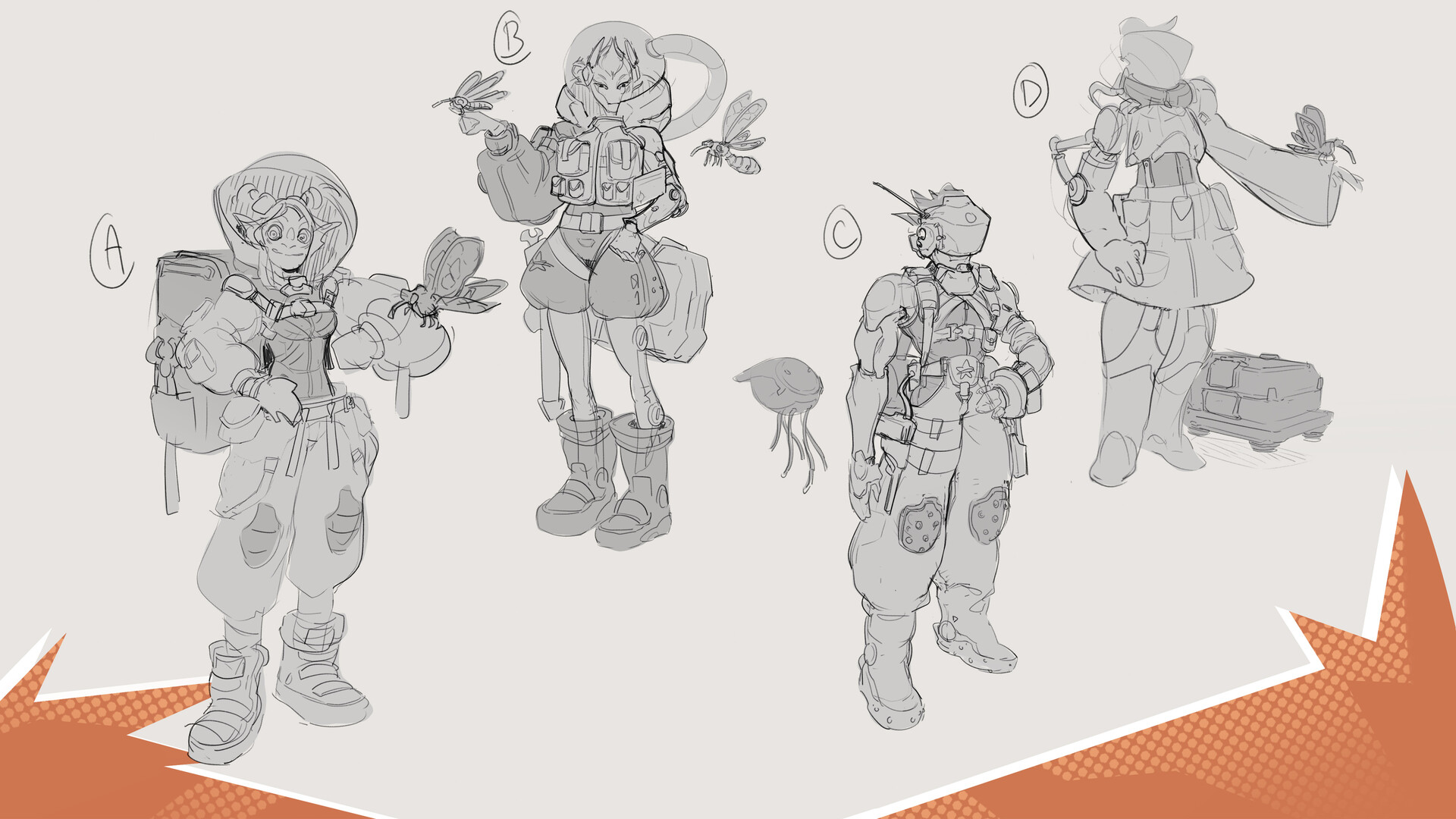 Yasmine BENNANI-SMIRES - Sci-fi character design