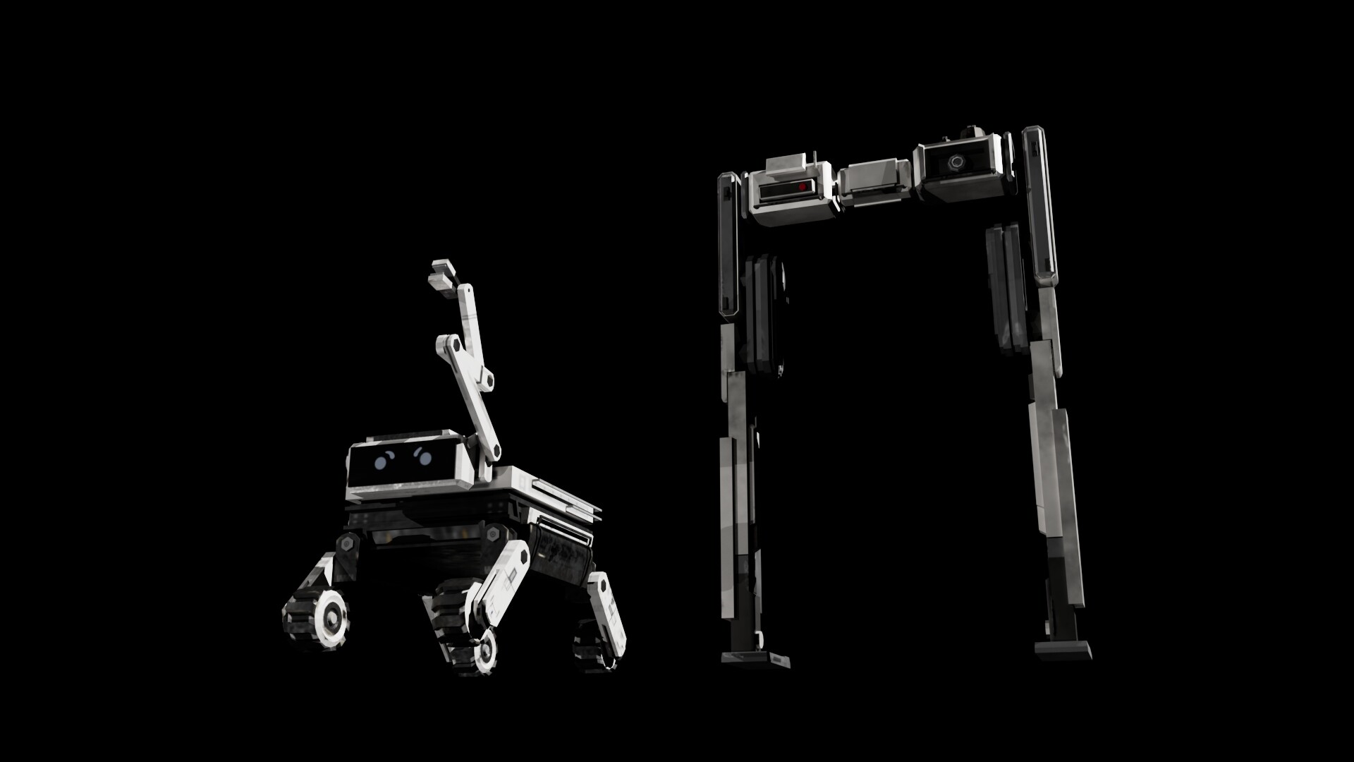 ArtStation - Benben & Door Robots - low poly - wandering earth - 笨笨 ...