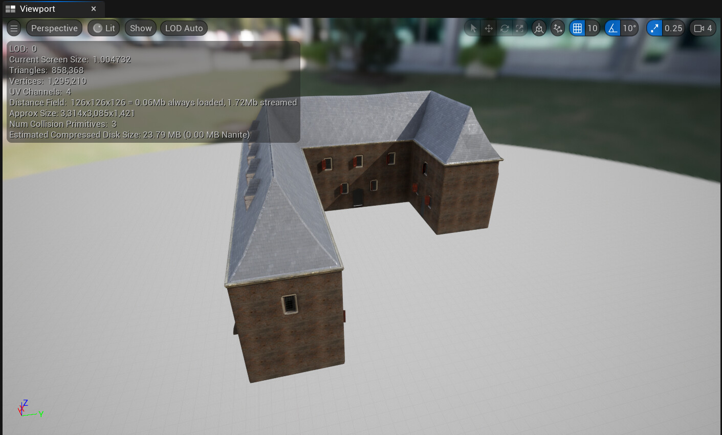 Thanawat Tianchanthuek - Castle Mesh for Environment