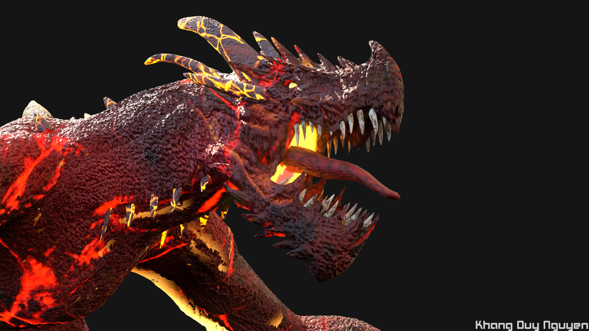 ArtStation - Lava Dragon