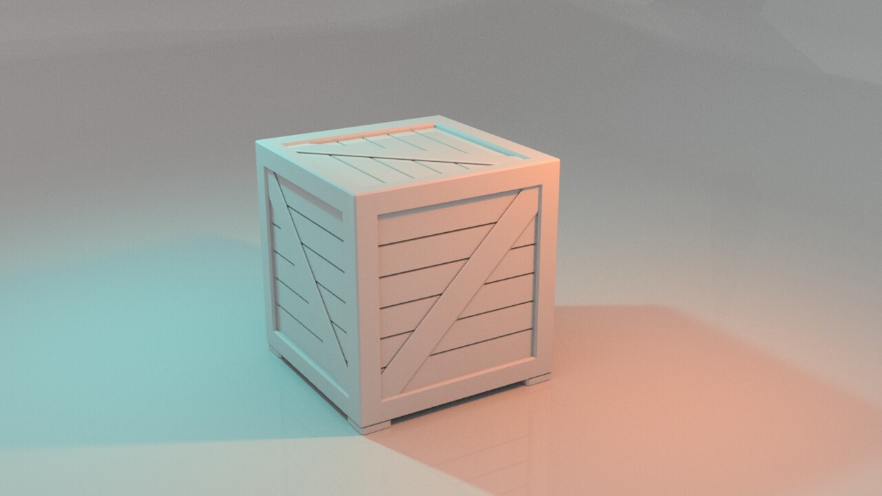 ArtStation - 3D Crate Render