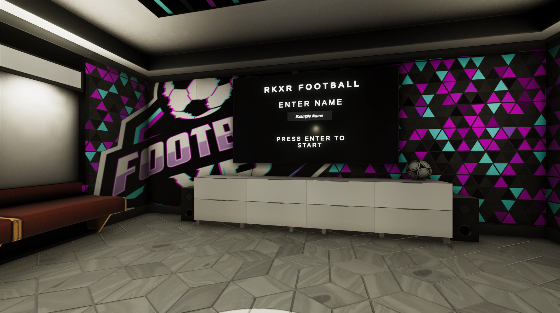 Terry Chattaway - Football Locker Room - Unrleased VR Arcade Football Game