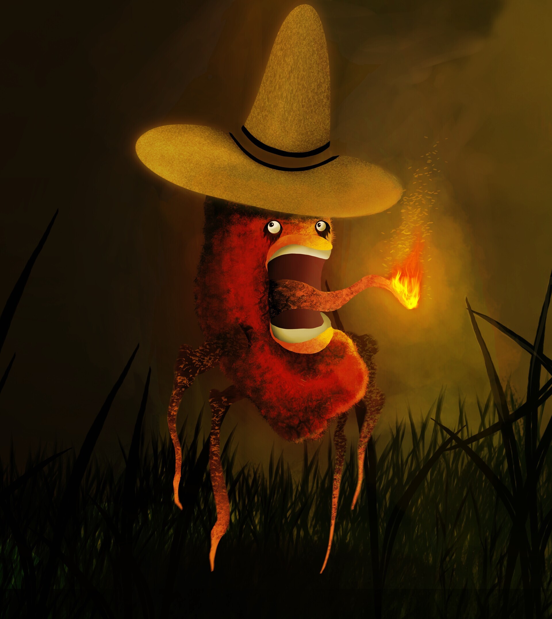 ArtStation - 2d Fire Beast for Game Character 3