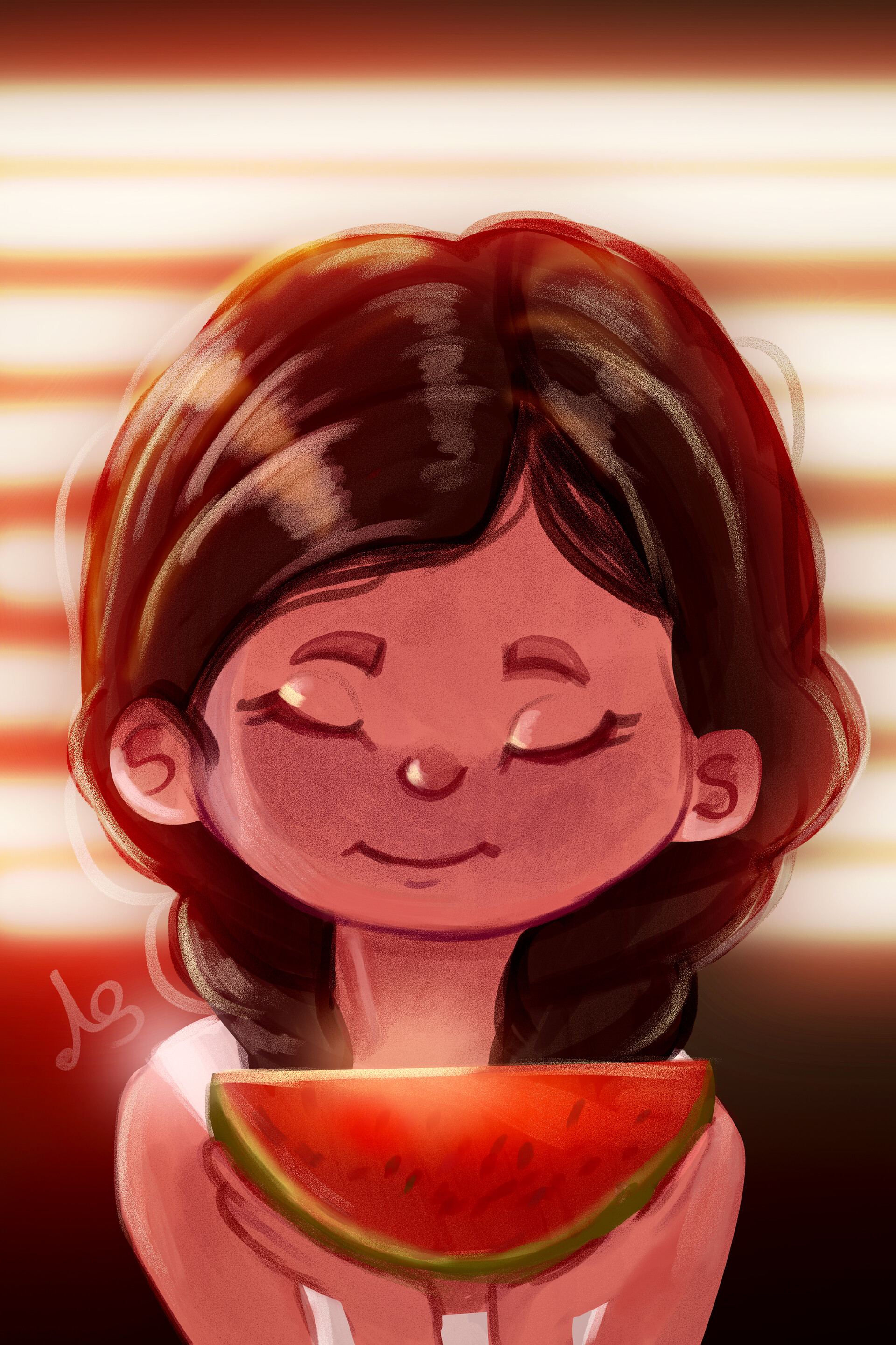ArtStation - Watermelon girl