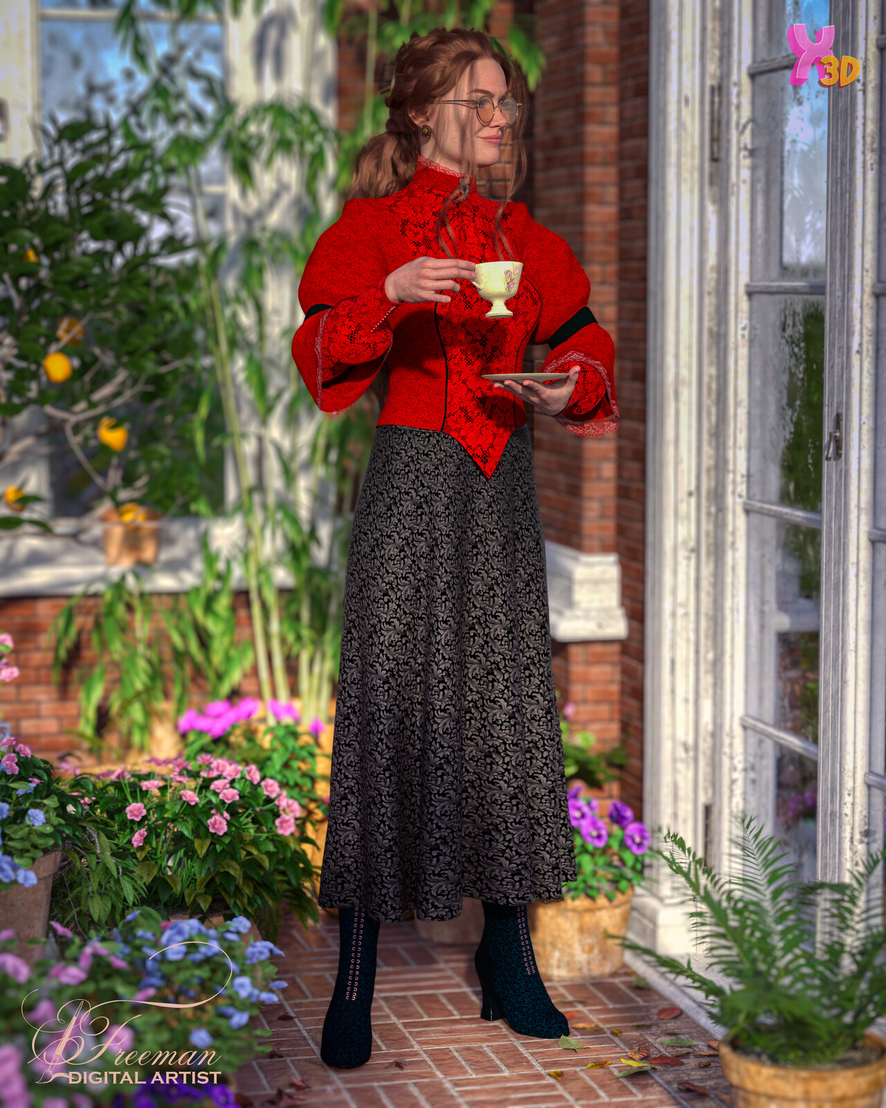 Xtreme3D Studio - dForce Millicent Outfit for G9 by Amaranth