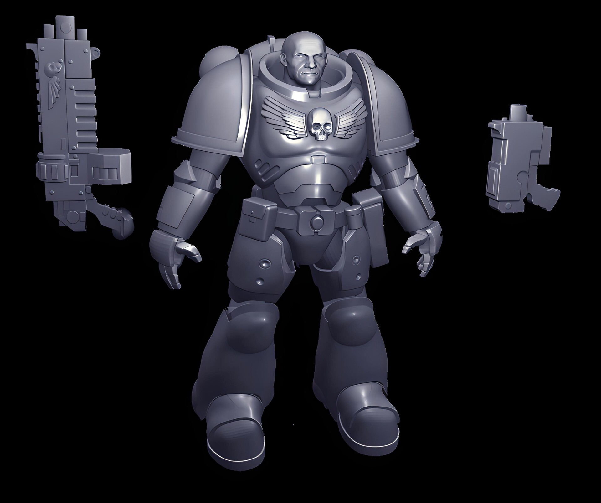 ArtStation - space marine redo wip