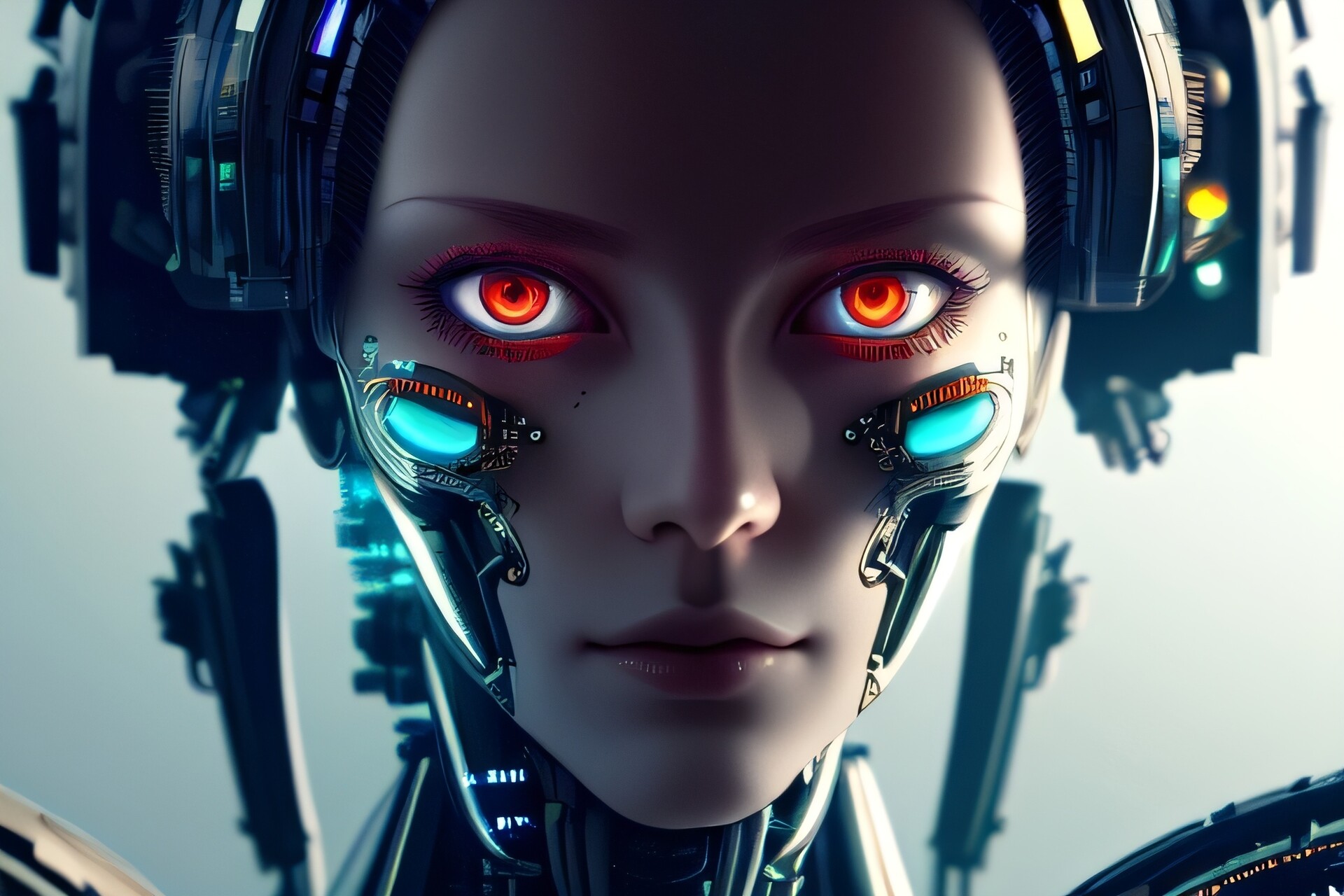 ArtStation - The Cyber path to glory : Elsa portrait