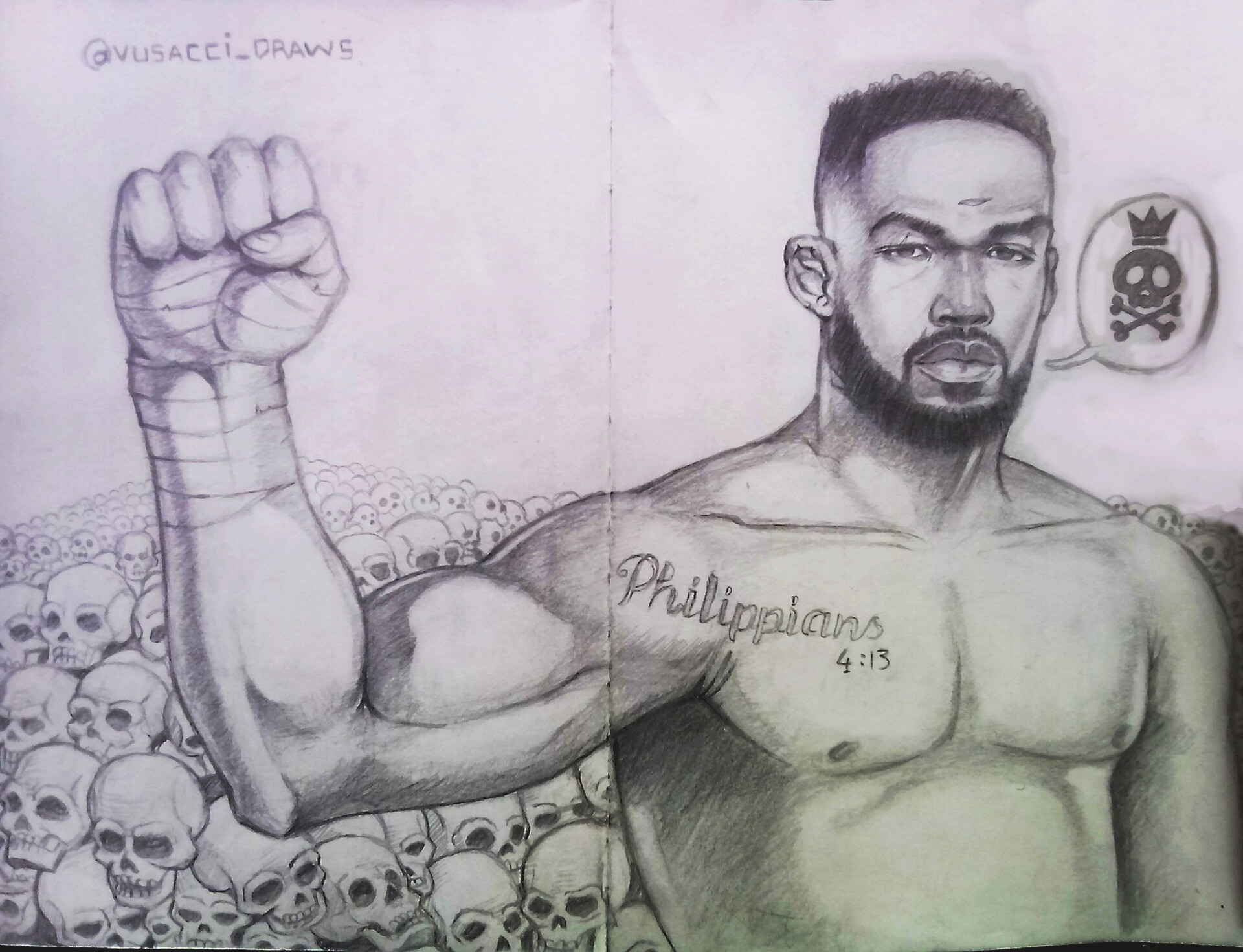 jon jones coloring page