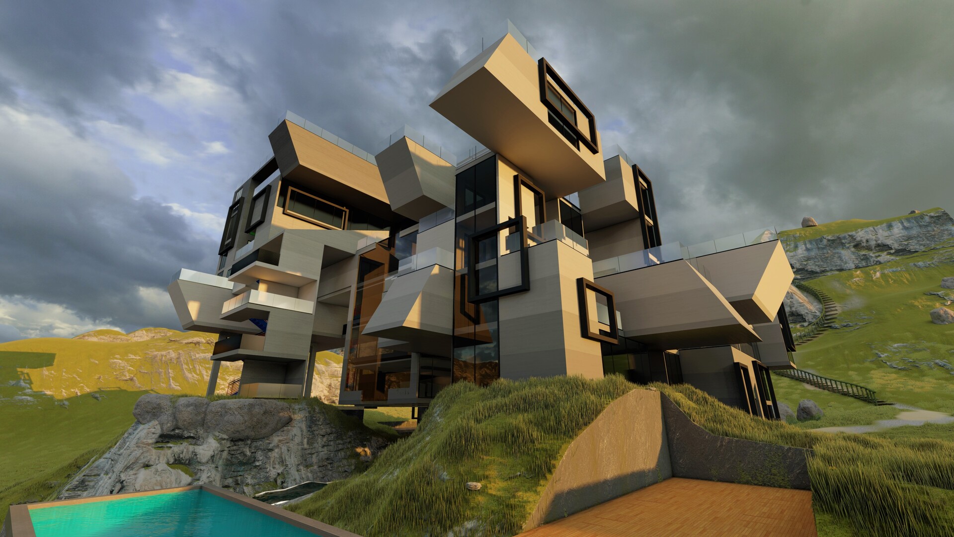 ArtStation - Carving the Void - House for Creatives