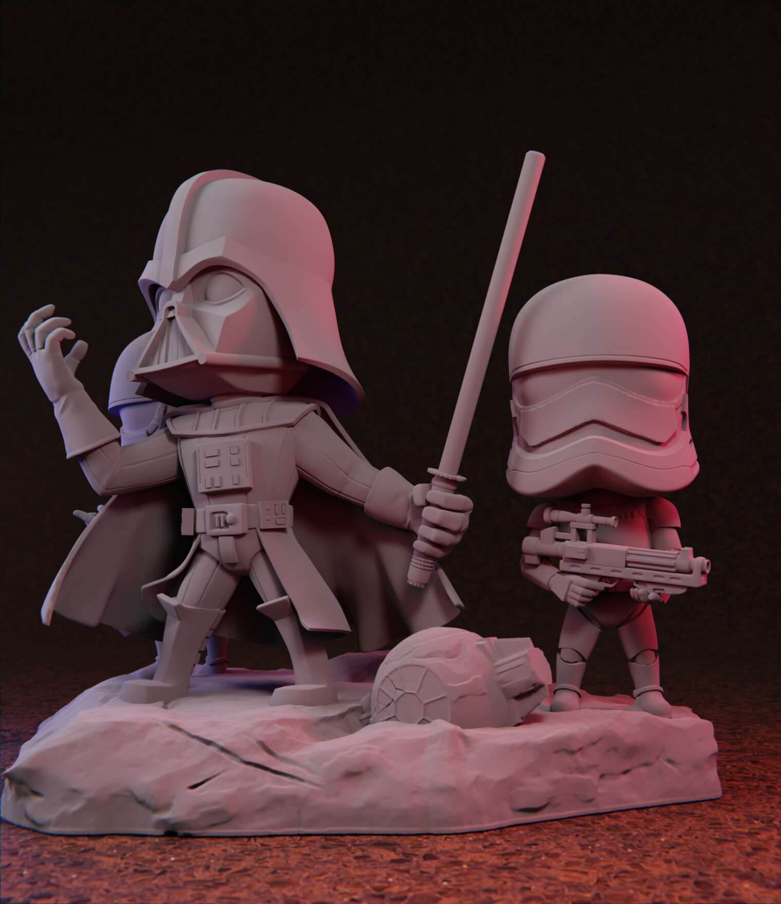 chibi stormtrooper stl