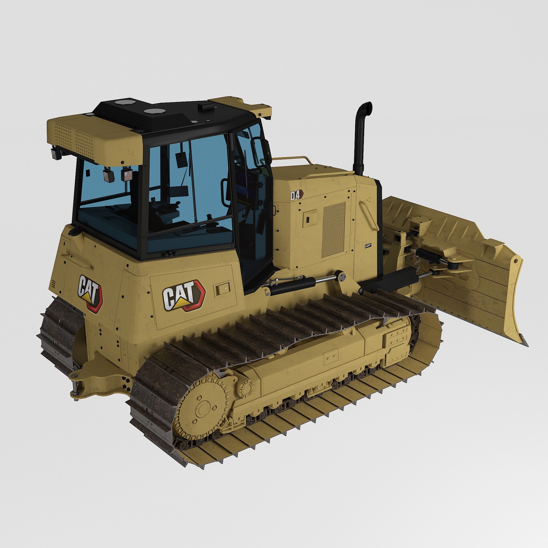 Ivan Velychko - Bulldozer Caterpillar LGP D4 (rust and dirt)