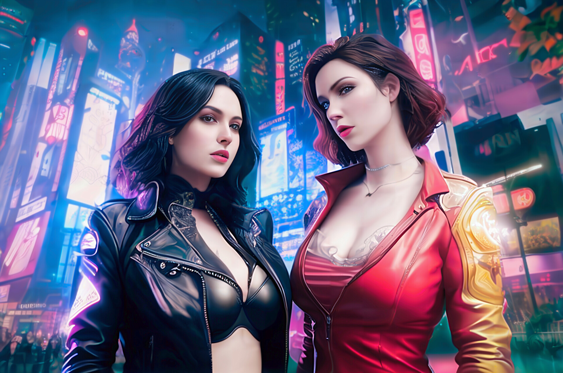 ArtStation - Shiera and Lollipop cyberpunk photo AI adaptation