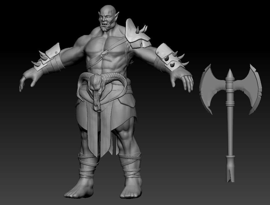 ArtStation - Orc Sculpting Study