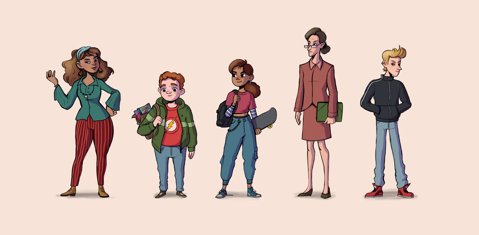 ArtStation - Character design High School