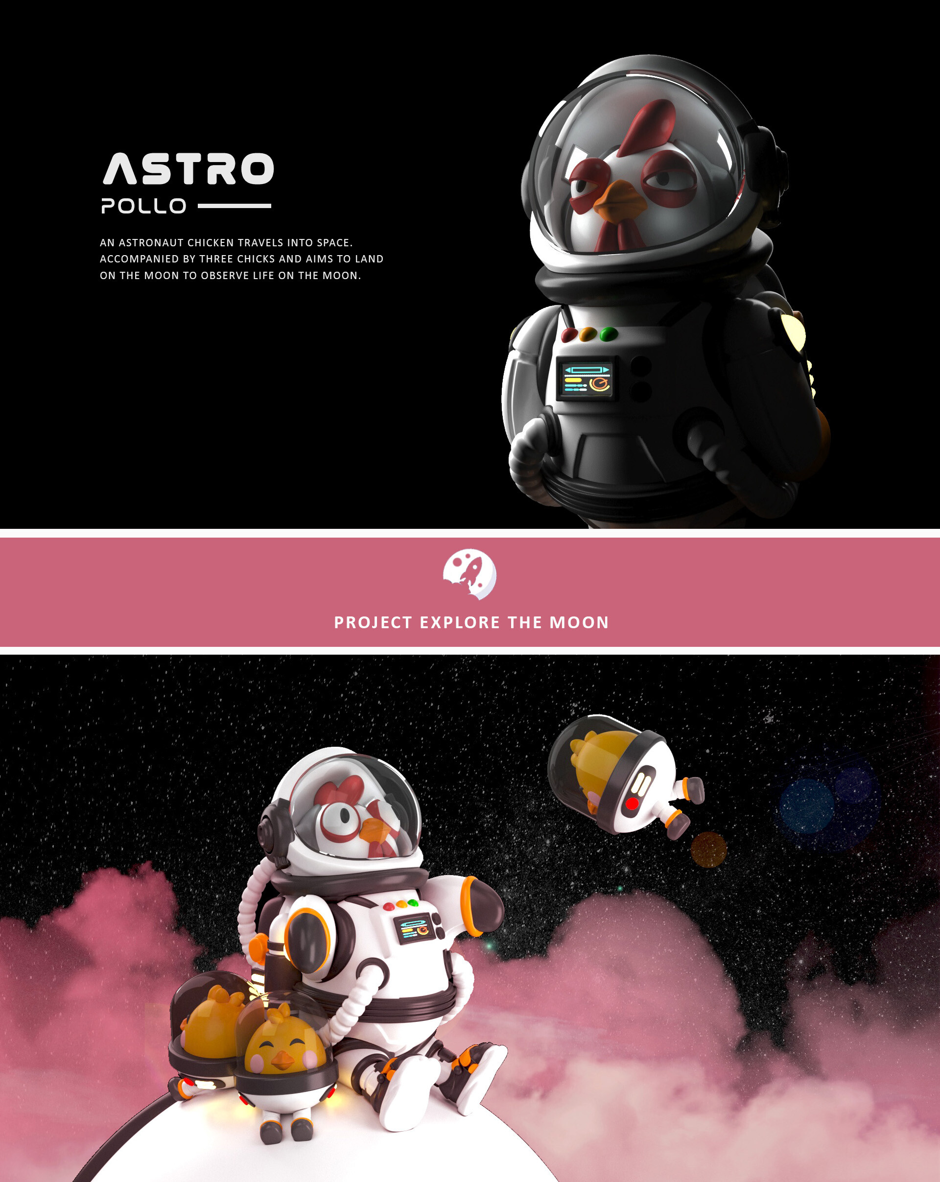 ArtStation - ASTROPOLLO - The Astraunaut Chicken