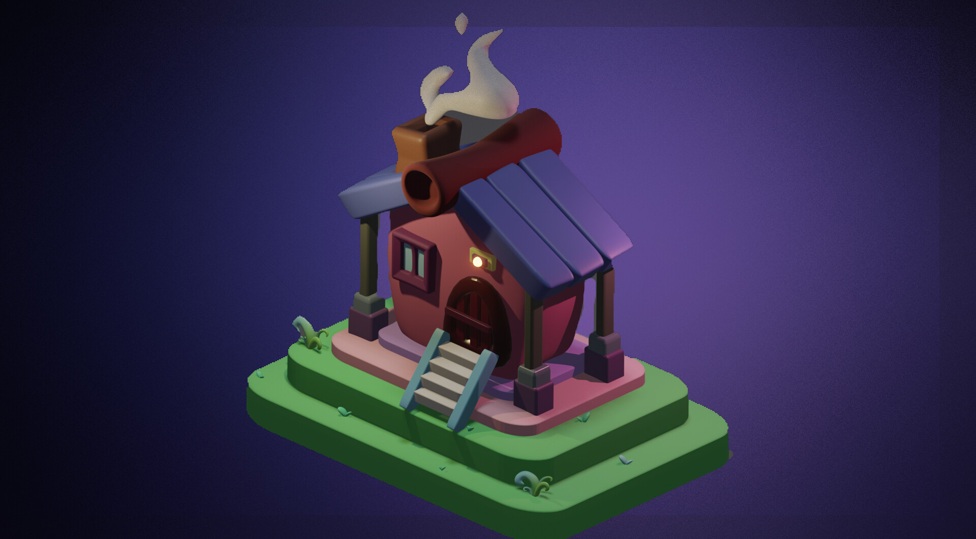 ArtStation - Low Poly Small Hut