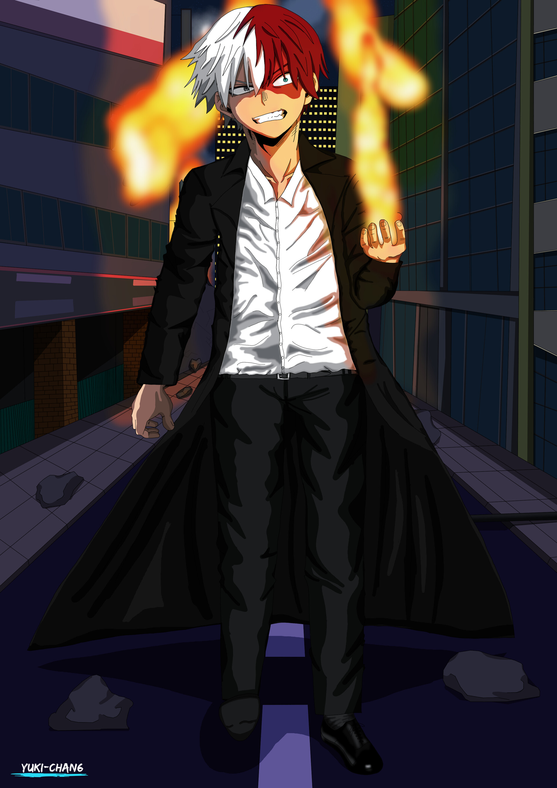 ArtStation - Villain Todoroki