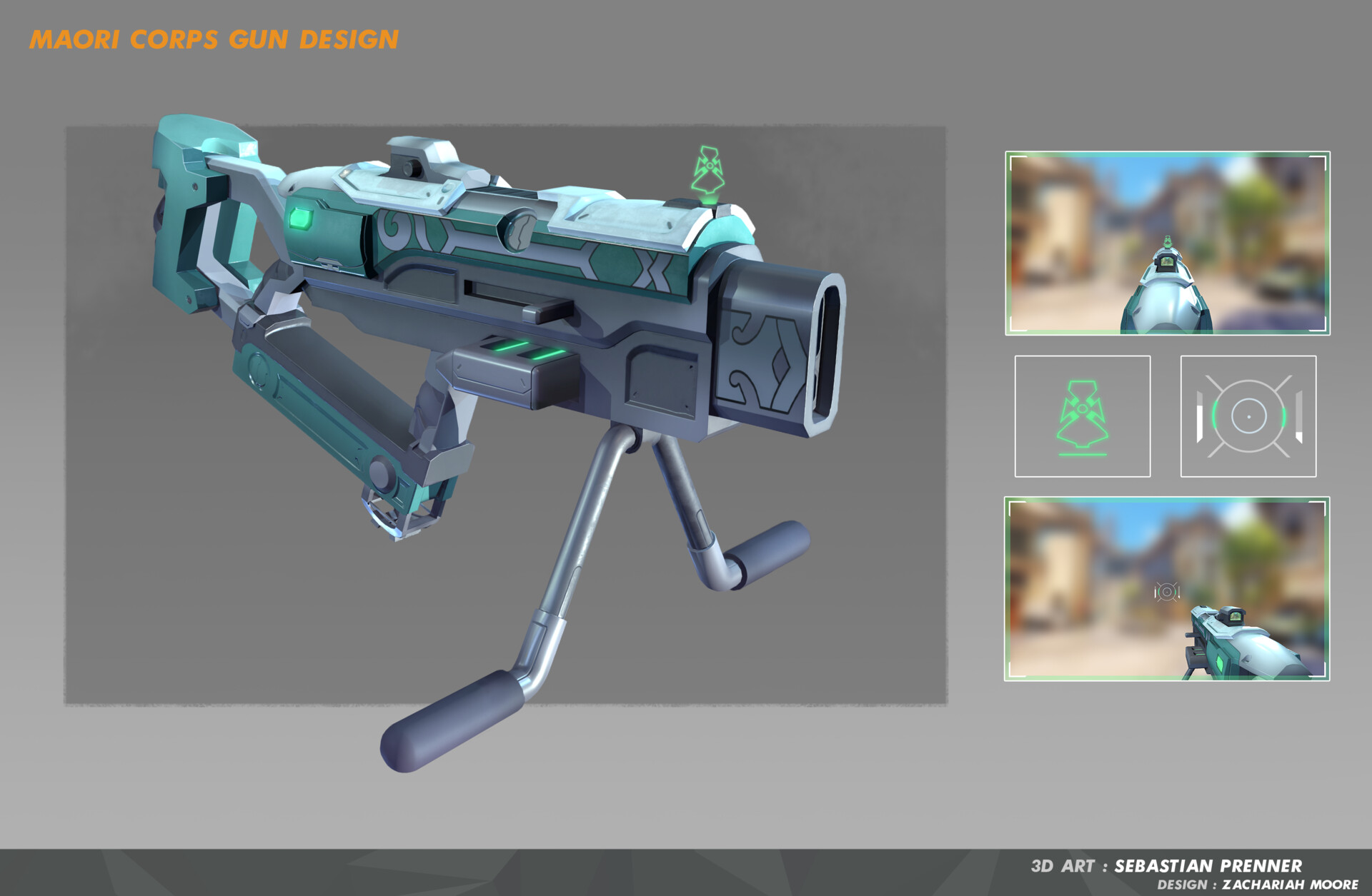 Sebastian Prenner - Maori Corps Gun Design: 3D Visualization