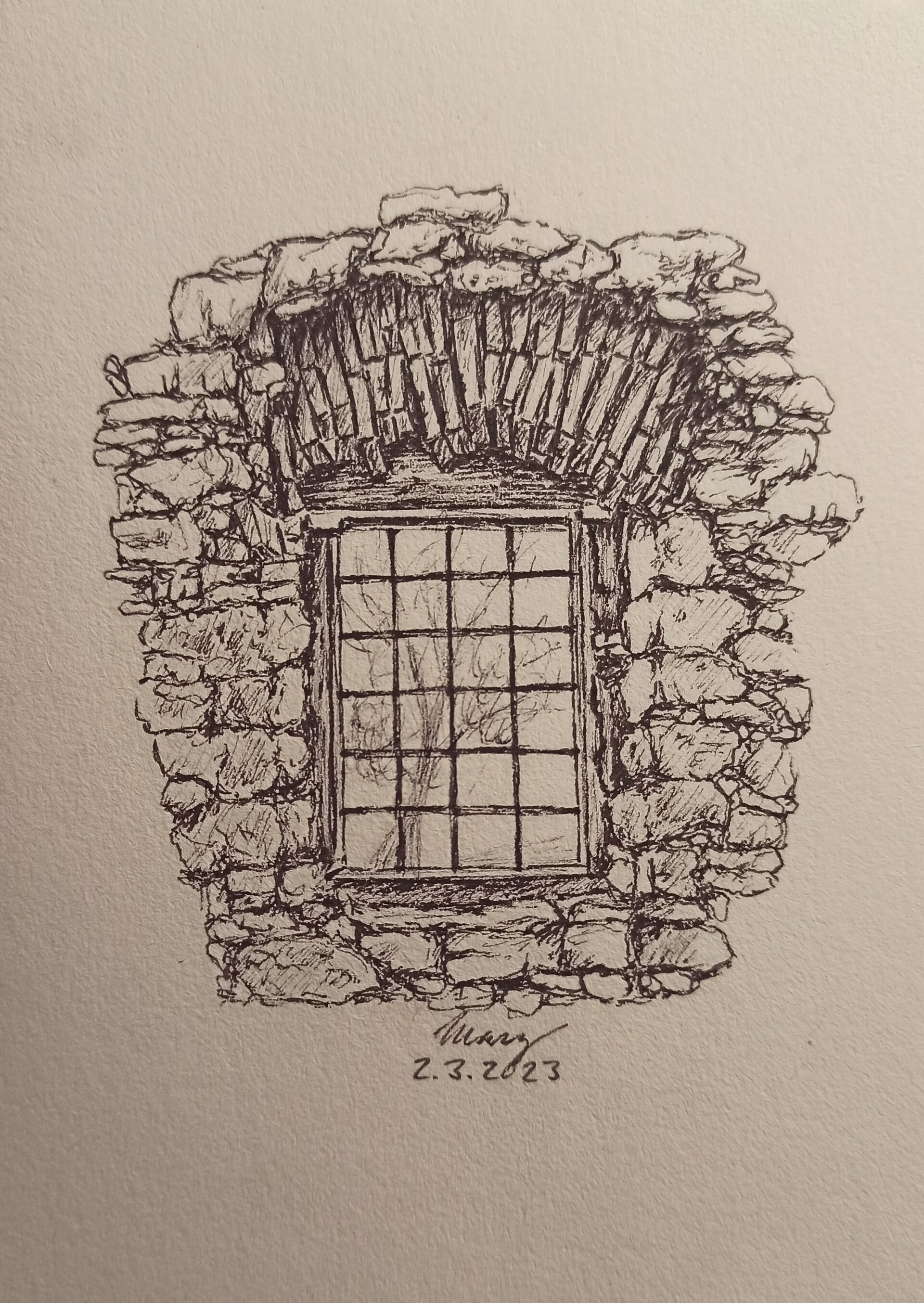 ArtStation - 2.3.2023 - Sketch of an Old Window