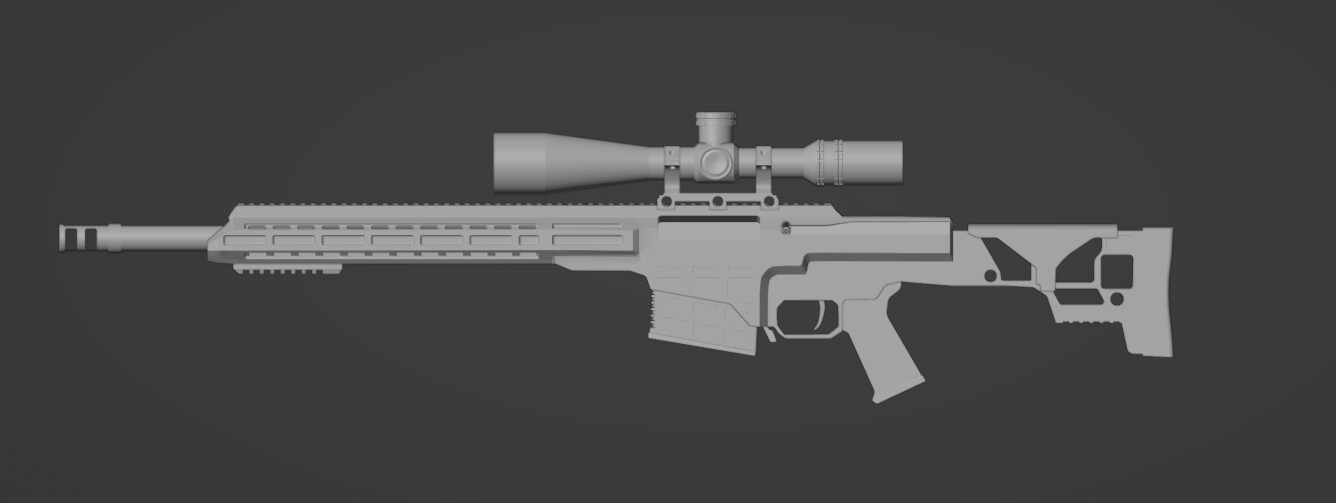 ArtStation - MRAD Sniper Rifle